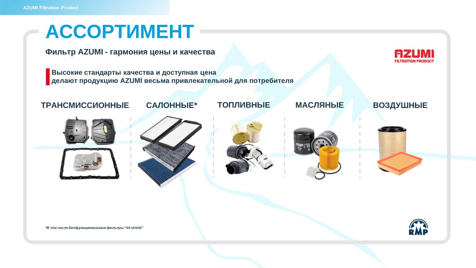 О компании — Официальное представительство Azumi — автомобильные фильтры.